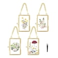 4 Gold-4 Rectangular Picture Frames, Wall Hanging Tabletop Display for ...