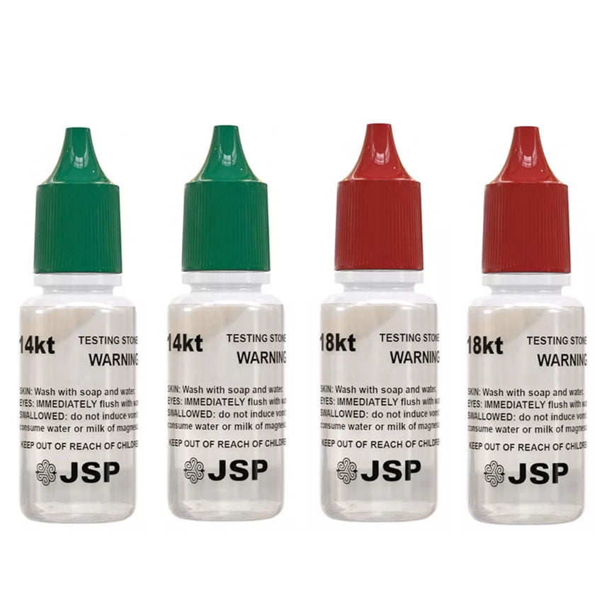 4 Gold Metal Test 14K 18K Acid Karat Testing Solution Jewelry Tester ...