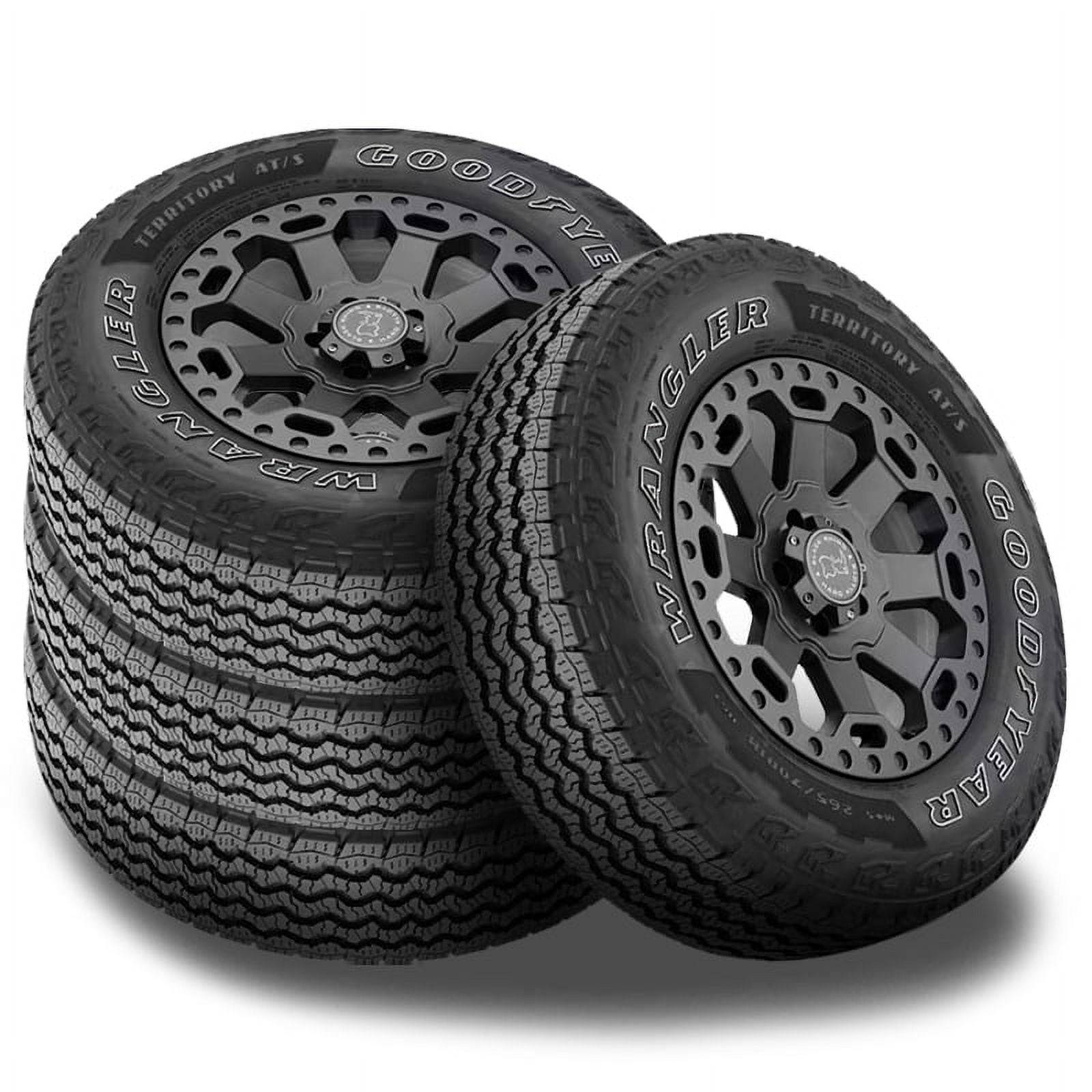 4 Goodyear Wrangler Territory AT/S OWL 255/65R18 111T All Terrain On/Off-Road 687088885 / 255/65 ...