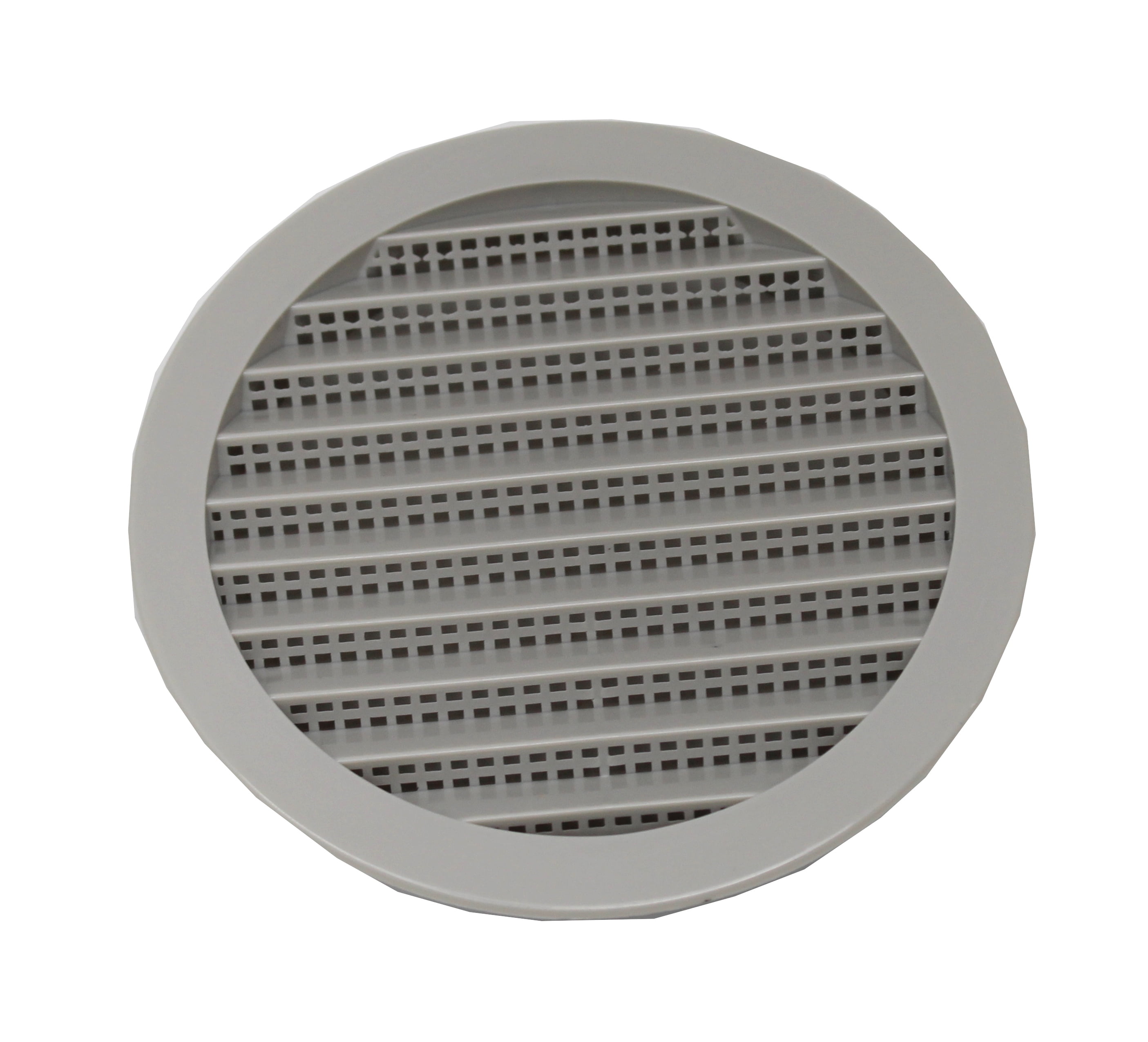 4" Grey Round Plastic Louver Soffit Air Vent - Walmart.com