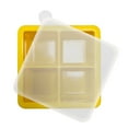 4 Grid Silicone Ice Cube Tray With Lid Large Mould Mold Giant Ice Cubes ...