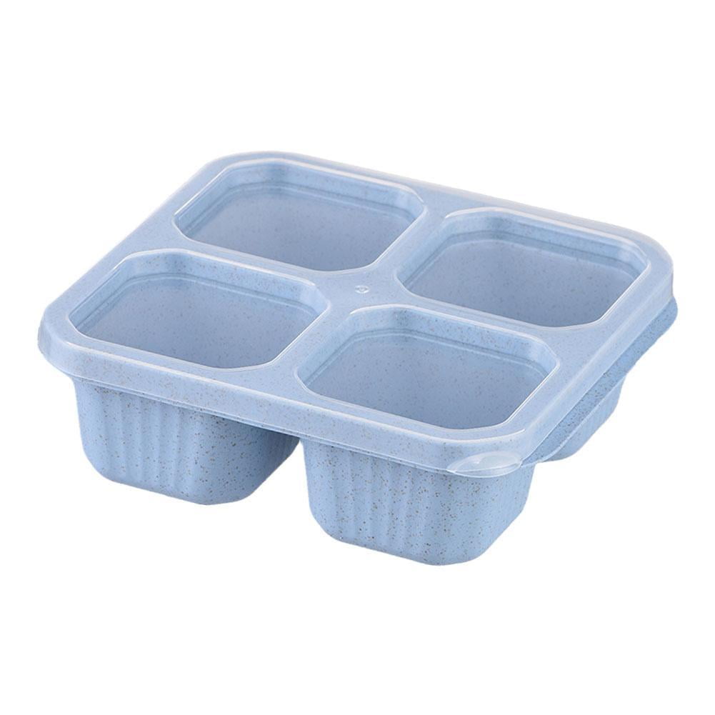 Clearance! Snack Containers Divided Bento Snack Box 4 Compartments ...