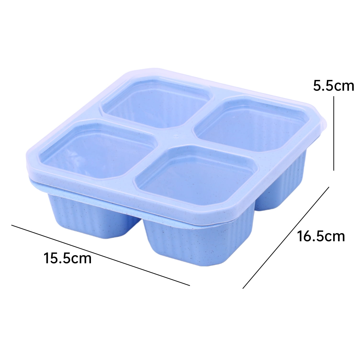 4 Grid Snack Containers Reusable Meal Prep Lunch Containers Portable ...