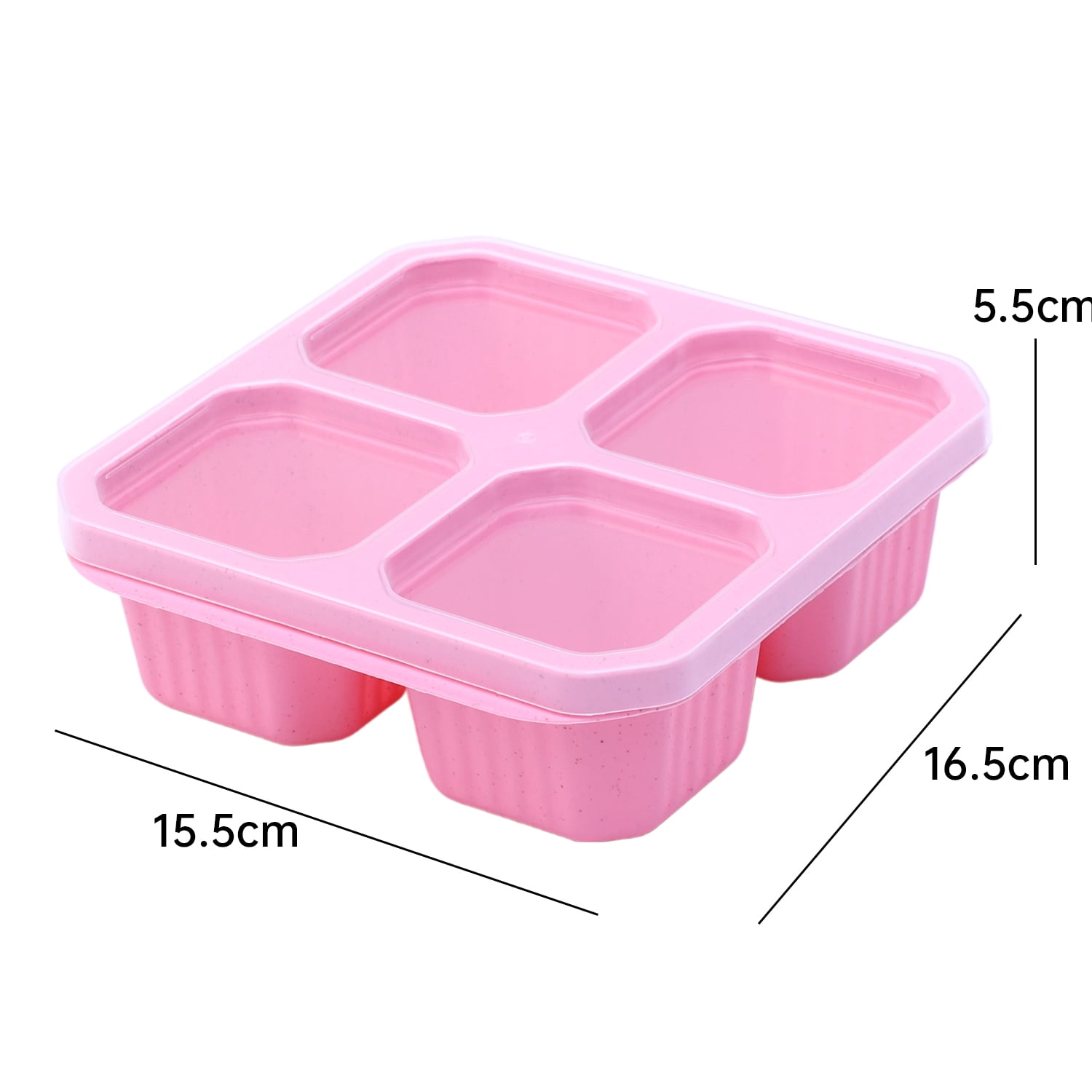 4 Grid Snack Containers Reusable Meal Prep Lunch Containers Portable ...