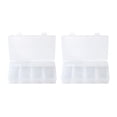 4 Grids Display Case Clear Makeup And Jewelry Holder Box For Travel ...