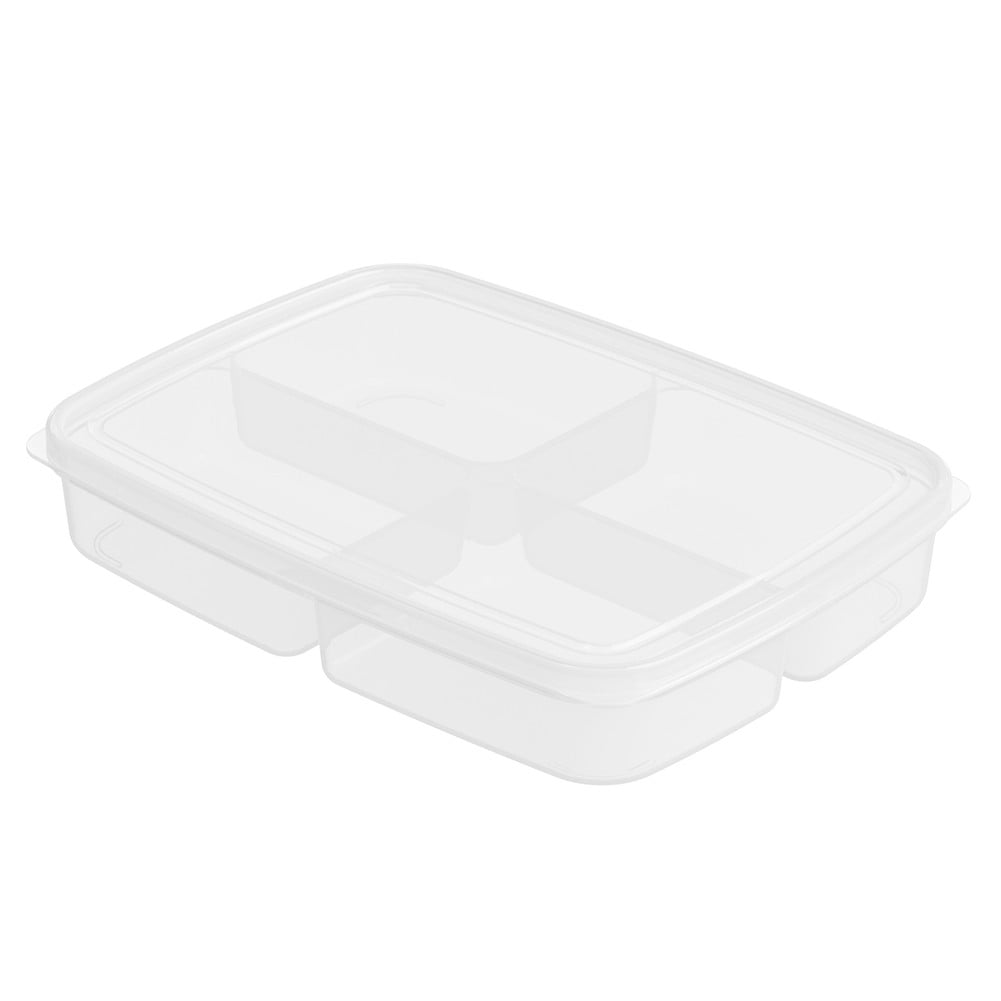 4 Grids Food Fruit Storage Box Portable Compartment Fridge Freezer ...