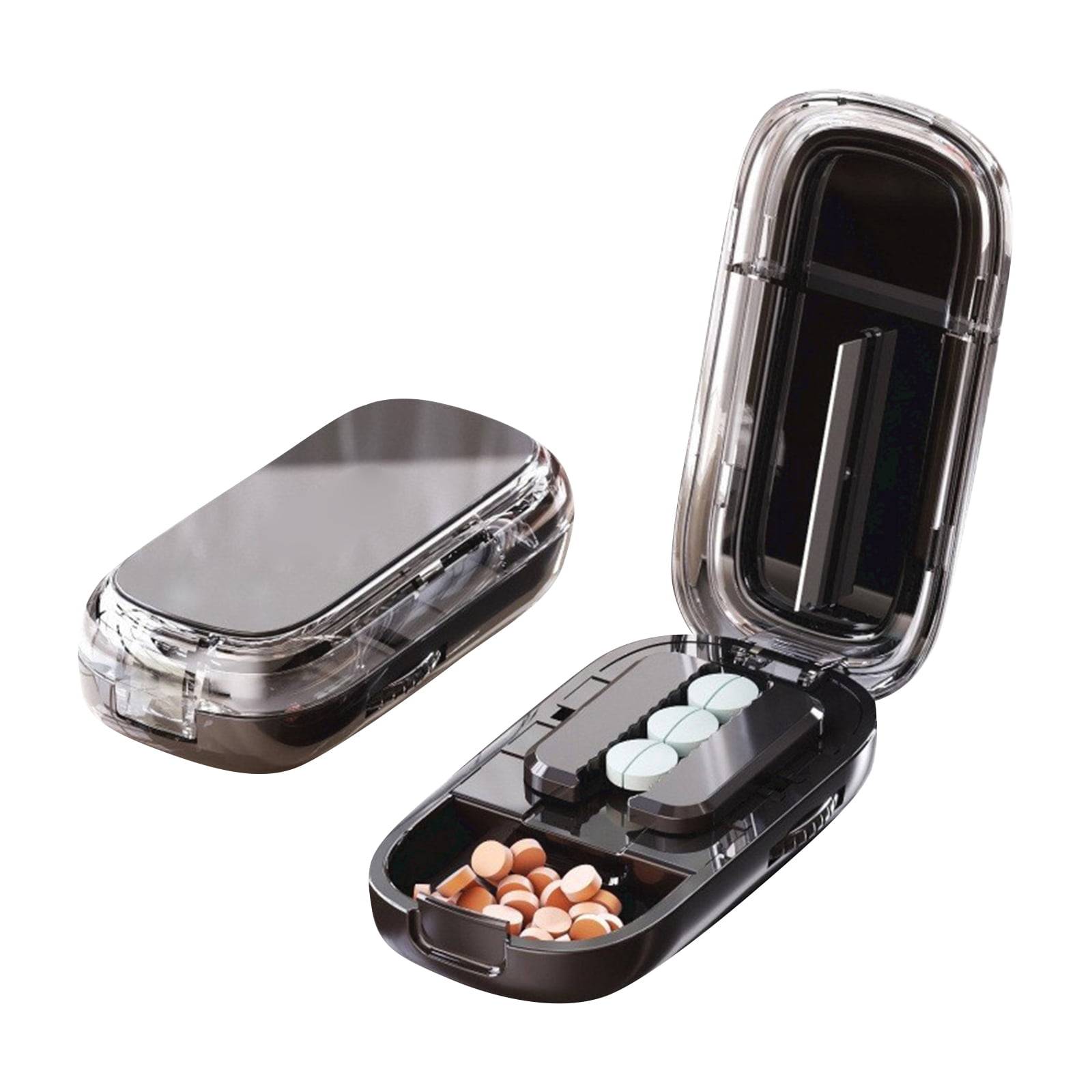 4 Grids Mini Portable Pill Box Weekly Medicine Vitamin Storage ...