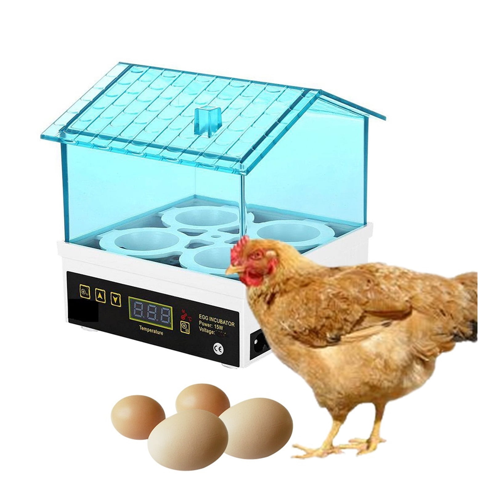 4 Grids Small Brooder Digital Temperature Automatic Mini Hatchery Eggs ...