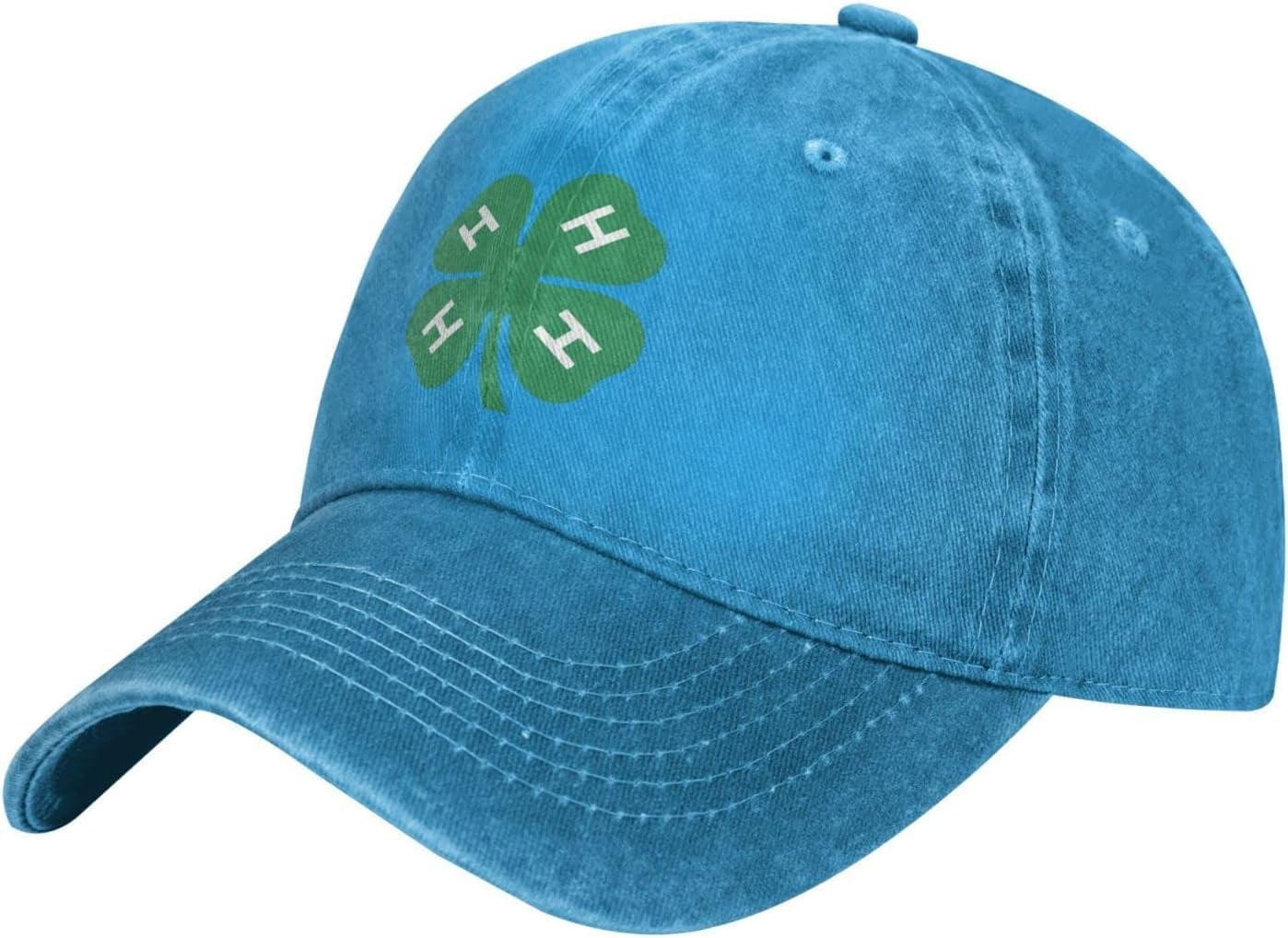 4-H Clover Baseball Cowboy Hat Adjustable Trucker Hat - Walmart.com