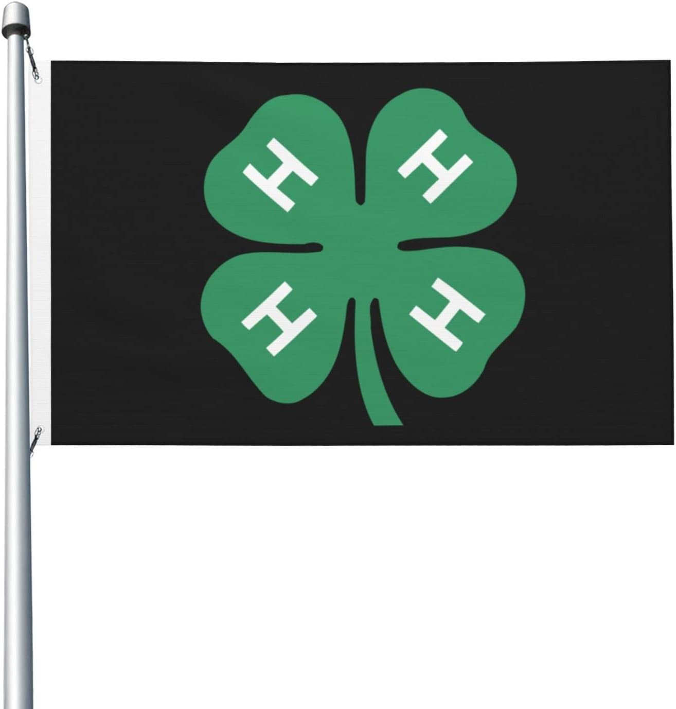 4-H Clover Flag 3x5 Ft Outdoor Decoration Banner Yard Flag With ...