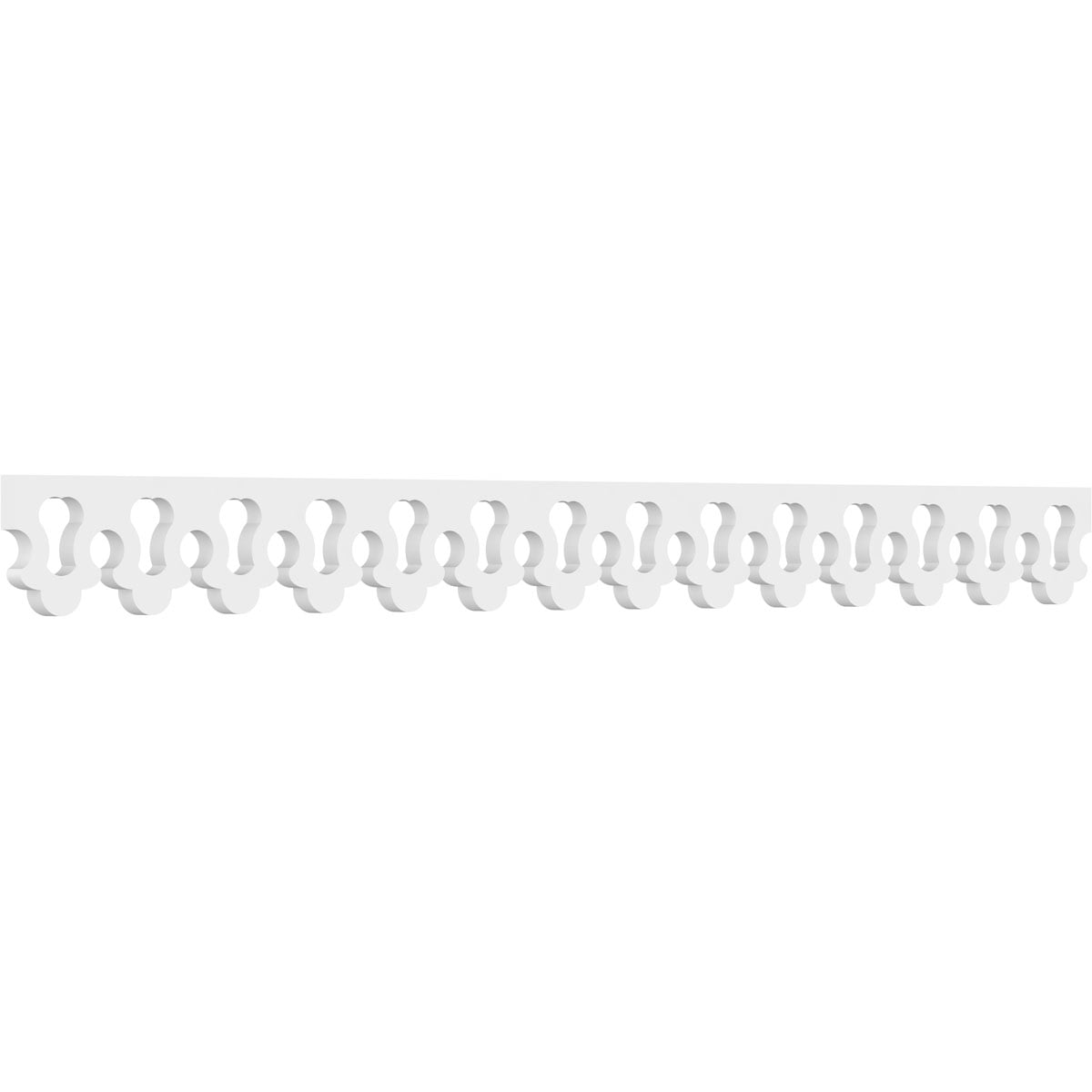 4"H x 5/8"P x 48"L Eden Architectural Grade PVC Running Trim - Walmart.com