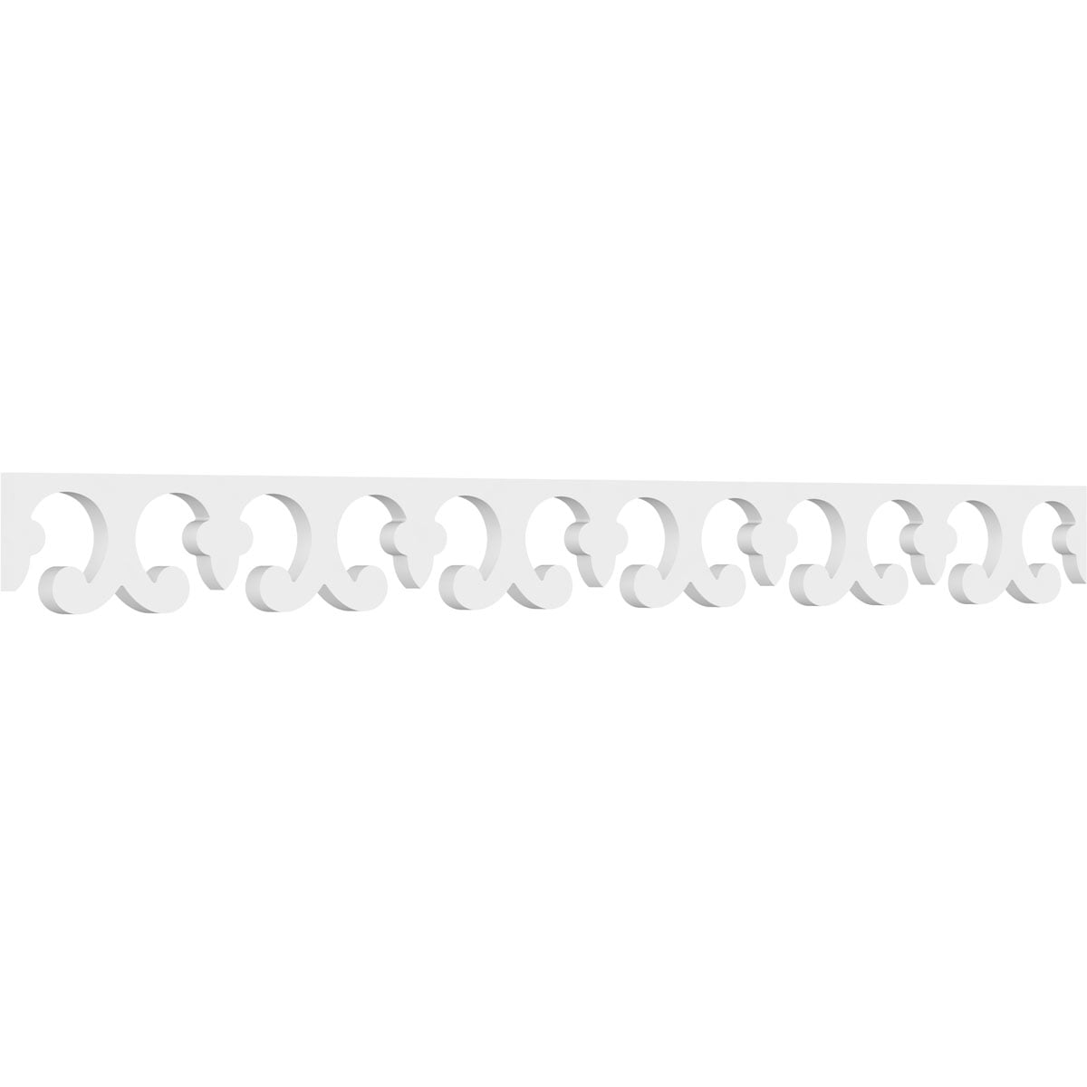 4"H x 5/8"P x 48"L Porcelina Architectural Grade PVC Running Trim ...