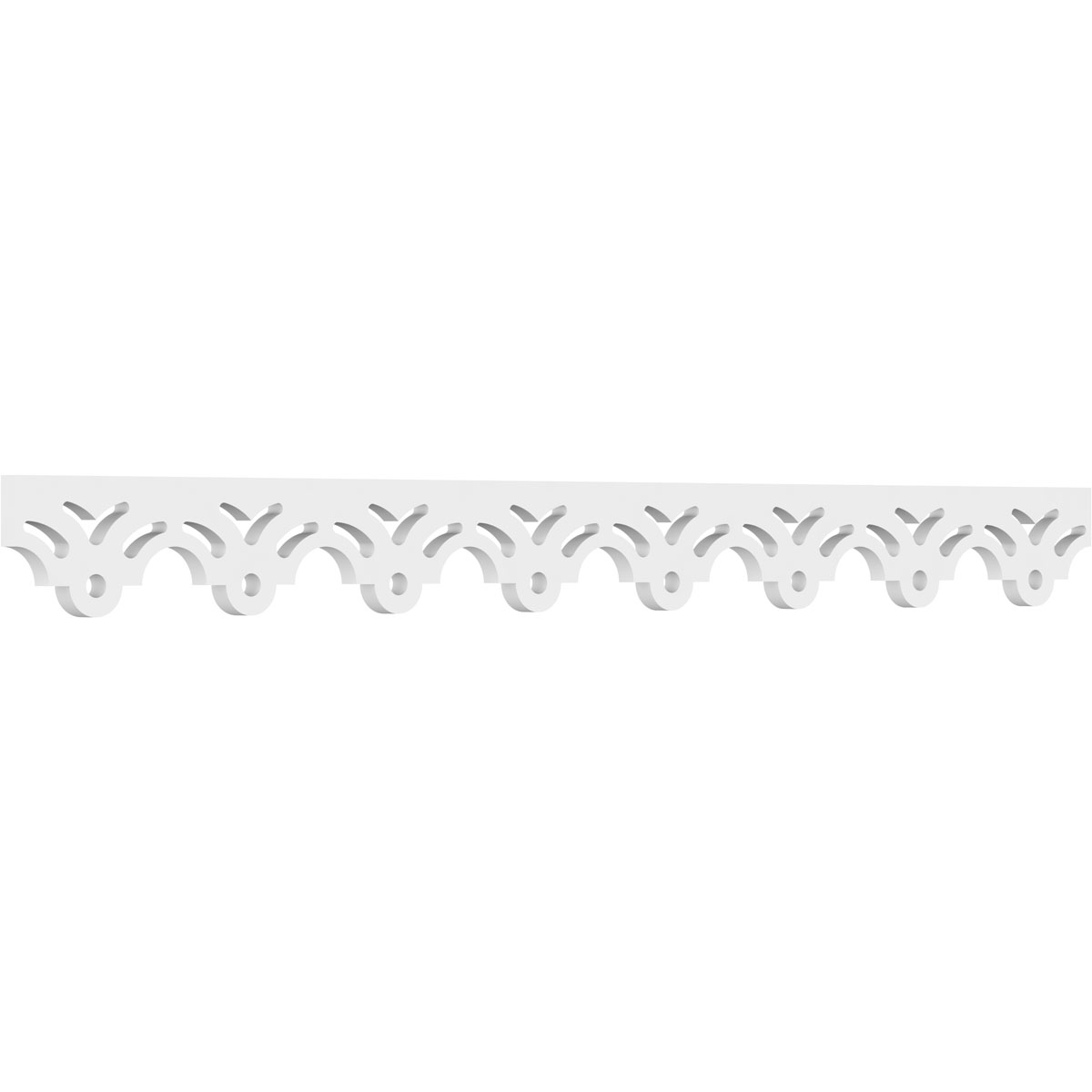 4"H x 5/8"P x 48"L Robertson Architectural Grade PVC Running Trim ...