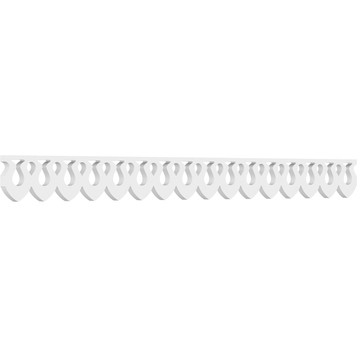 4"H x 5/8"P x 48"L Somerset Architectural Grade PVC Running Trim ...