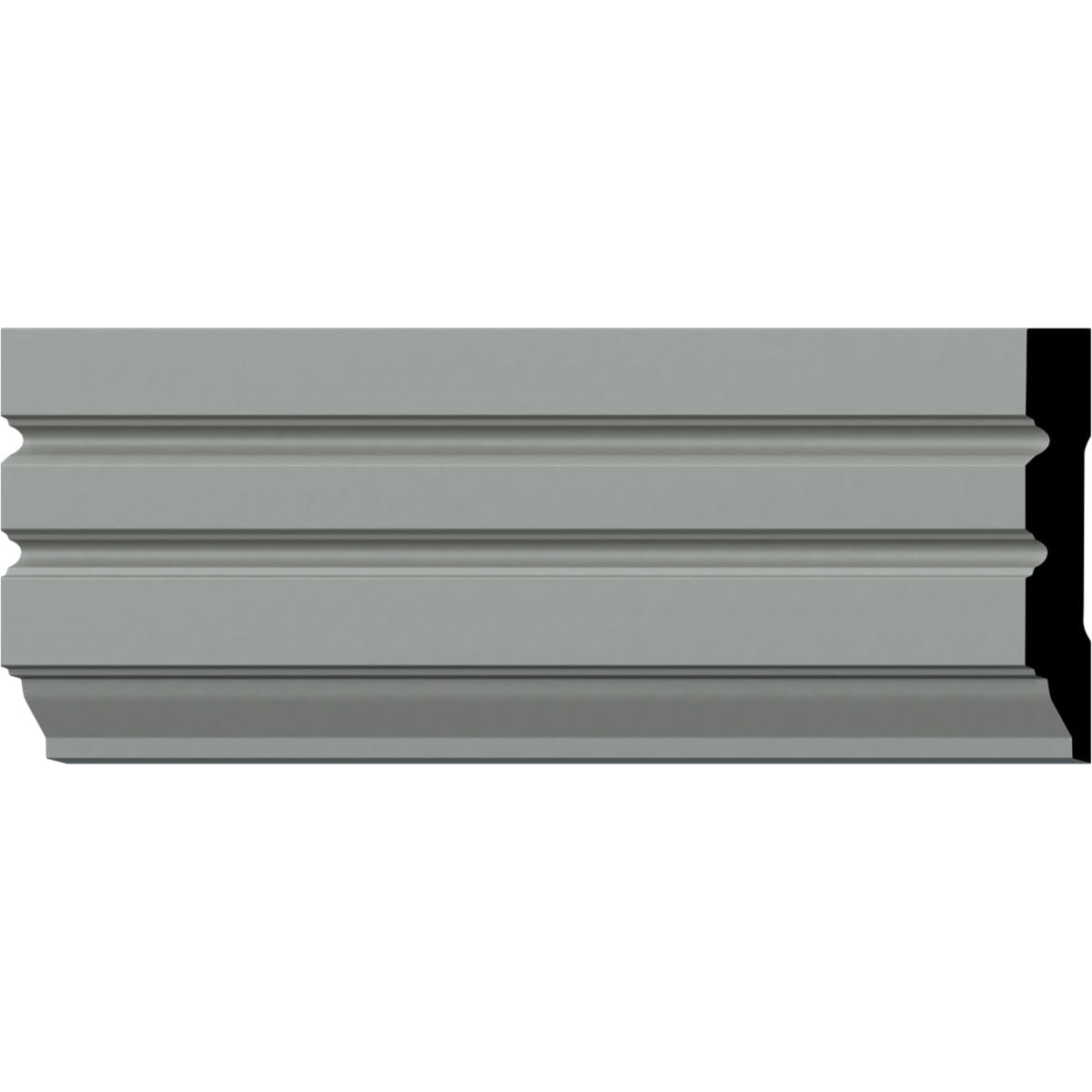 4"H x 5/8"P x 94 1/2"L Fluted Panel Window & Door Casing - Walmart.com