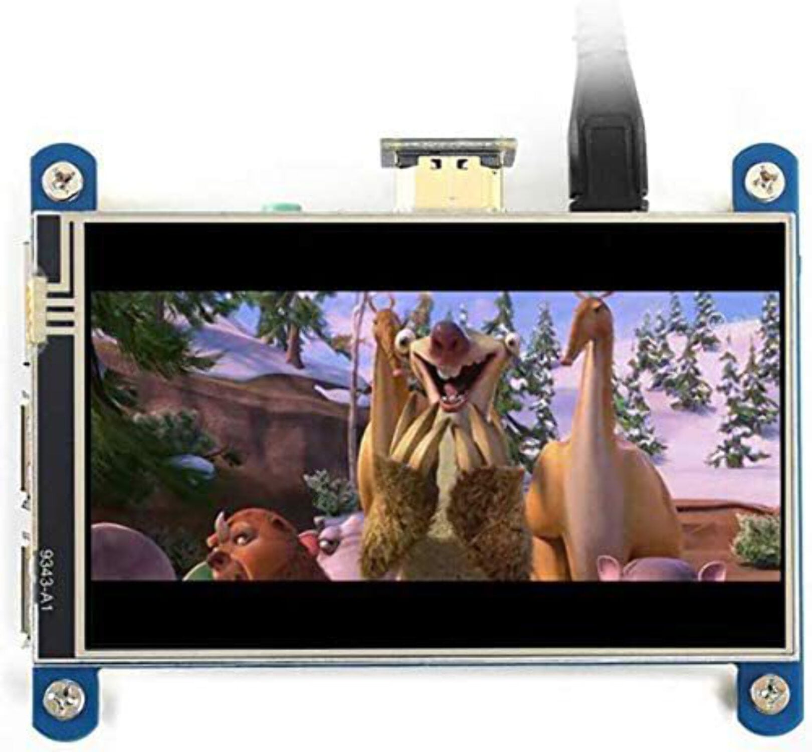 4" HDMI LCD (H) (800x480), IPS, Resistive Touch Screen LCD Display ...