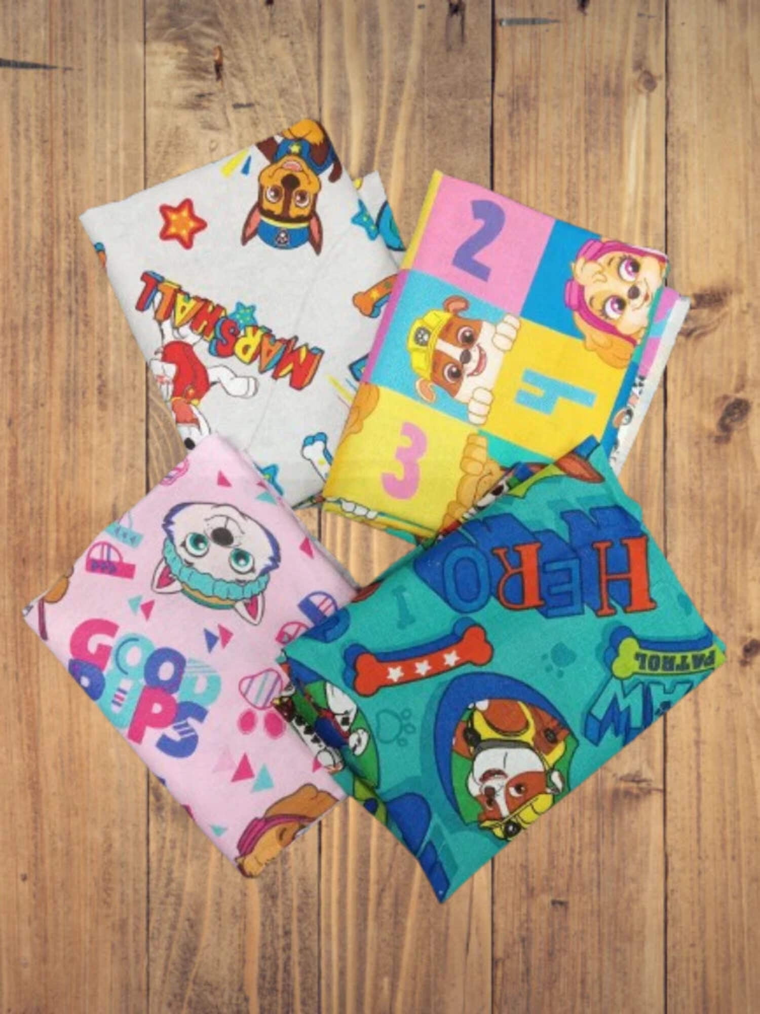 4 Half Yards -Assorted Paw Patrol Fat Half Yard Bundle - Walmart.com