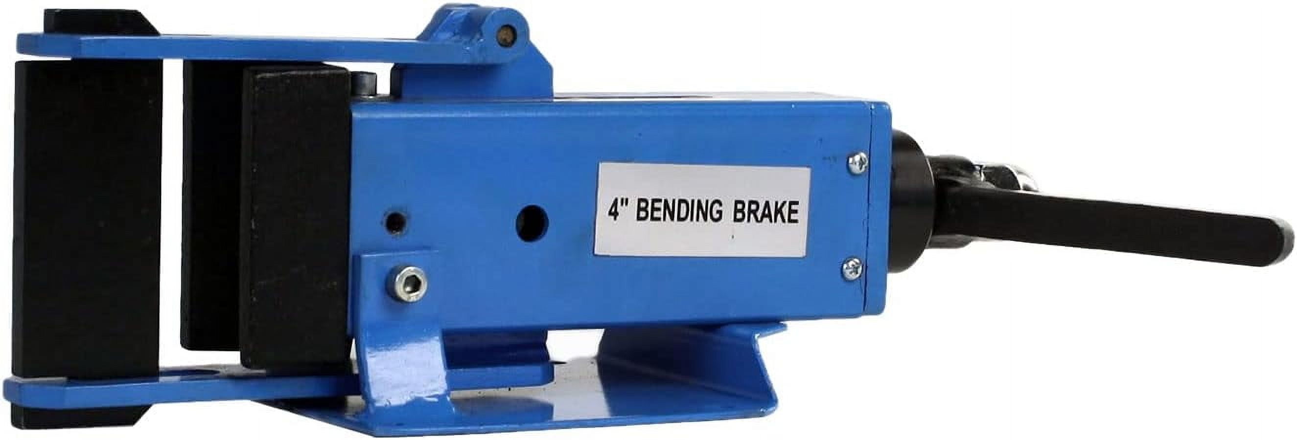 4" Hand Operated Steel Bending Brake & Sheet Metal Form Bender with Pressing Die & Stop Assembly ...
