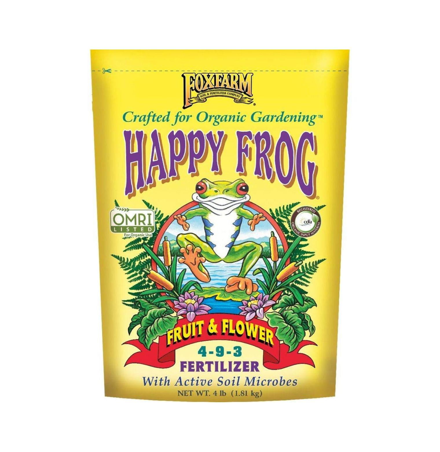 4# Happy Frog Fruit & Flower Organic Fertilizer New for 2019 - Walmart.com