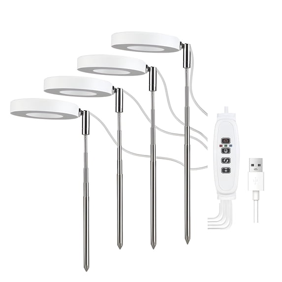 4 Head Plant Light Offering 10 Stage Dimming 3 Light Modes Including ...