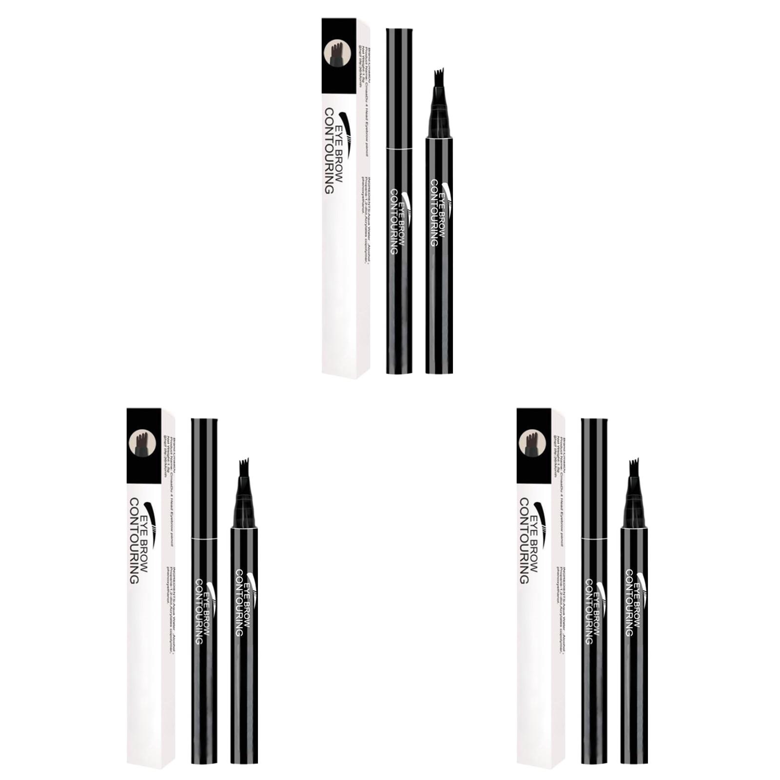 4 Head Split Long 4 Tip Beard Filler 4 Tip Beard Pen False Eyebrows ...