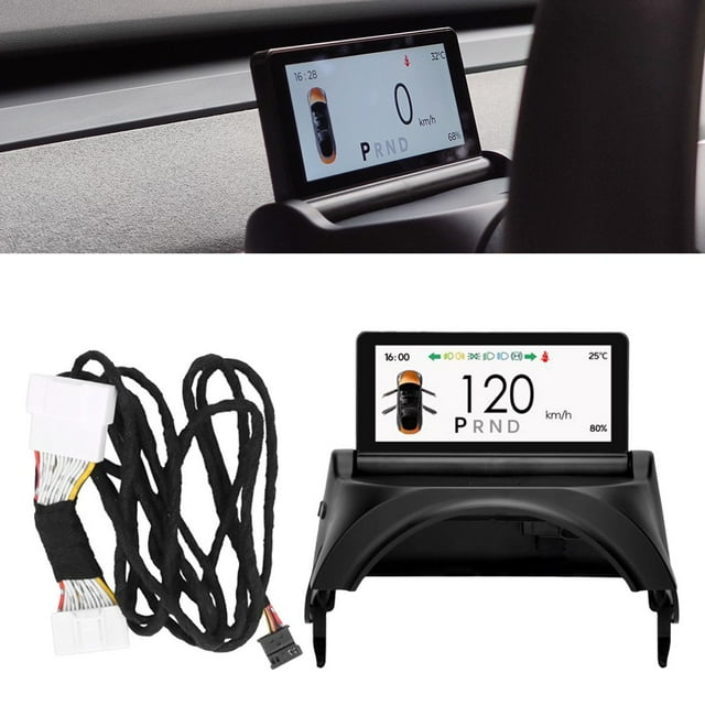 4'' Heads Up Display For Tesla Dashboard Cluster Instrument LCD ...