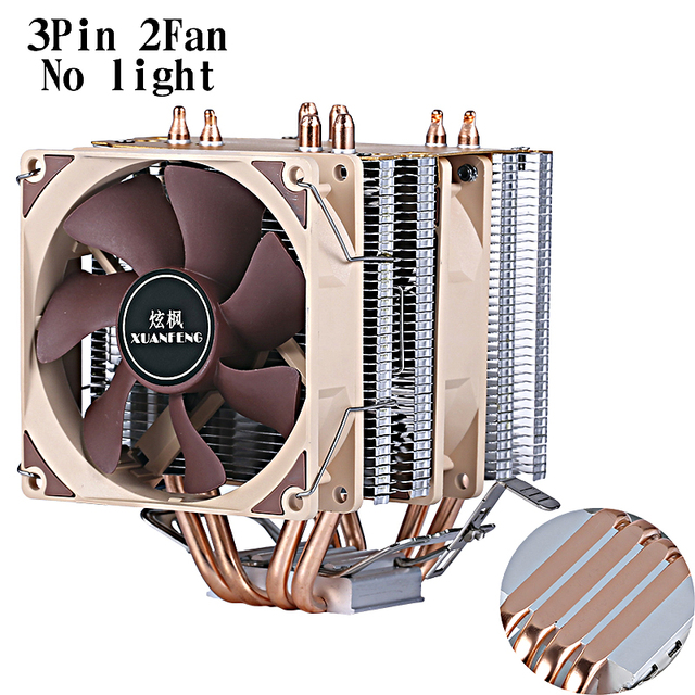 4 Heat Pipe 9cm Twin Towers PC Cooler Air-cooled CPU Cooling Fan ...