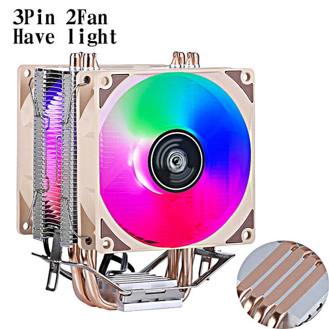 4 Heat Pipe PC Air-cooled Radiator CPU Cooling Fan Efficient Cooler ...