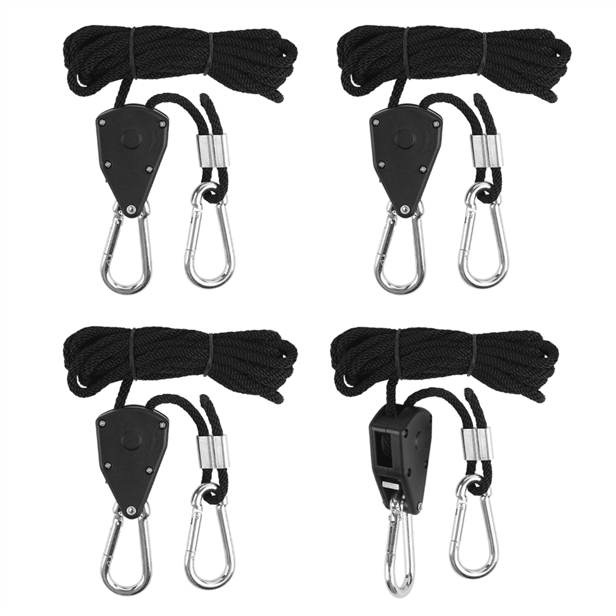 4 * Heavy Duty Rope Hanger-Black - Walmart.com