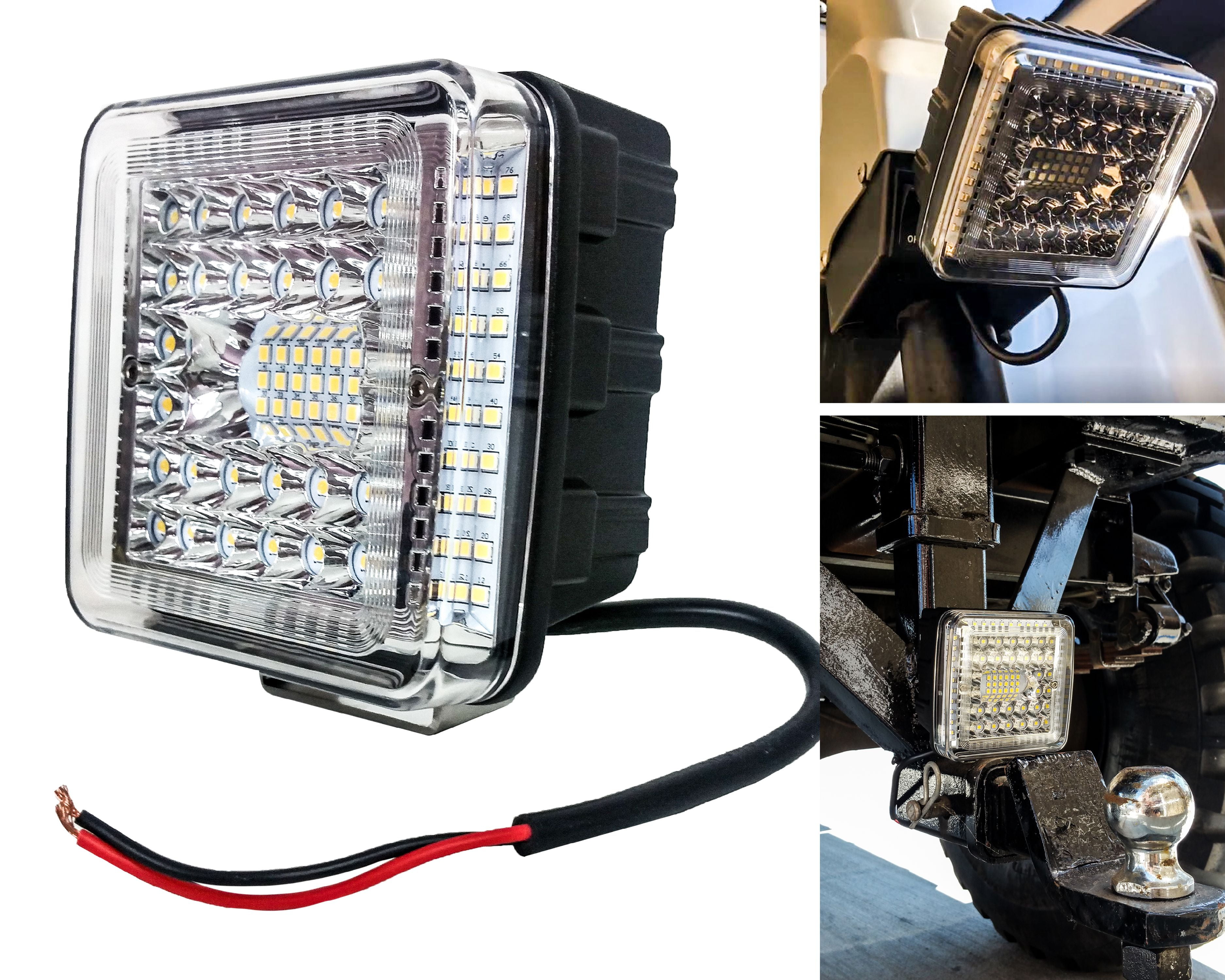 4" High Output Osram LED 360° Wide Beam Angle Work Light Driving ...