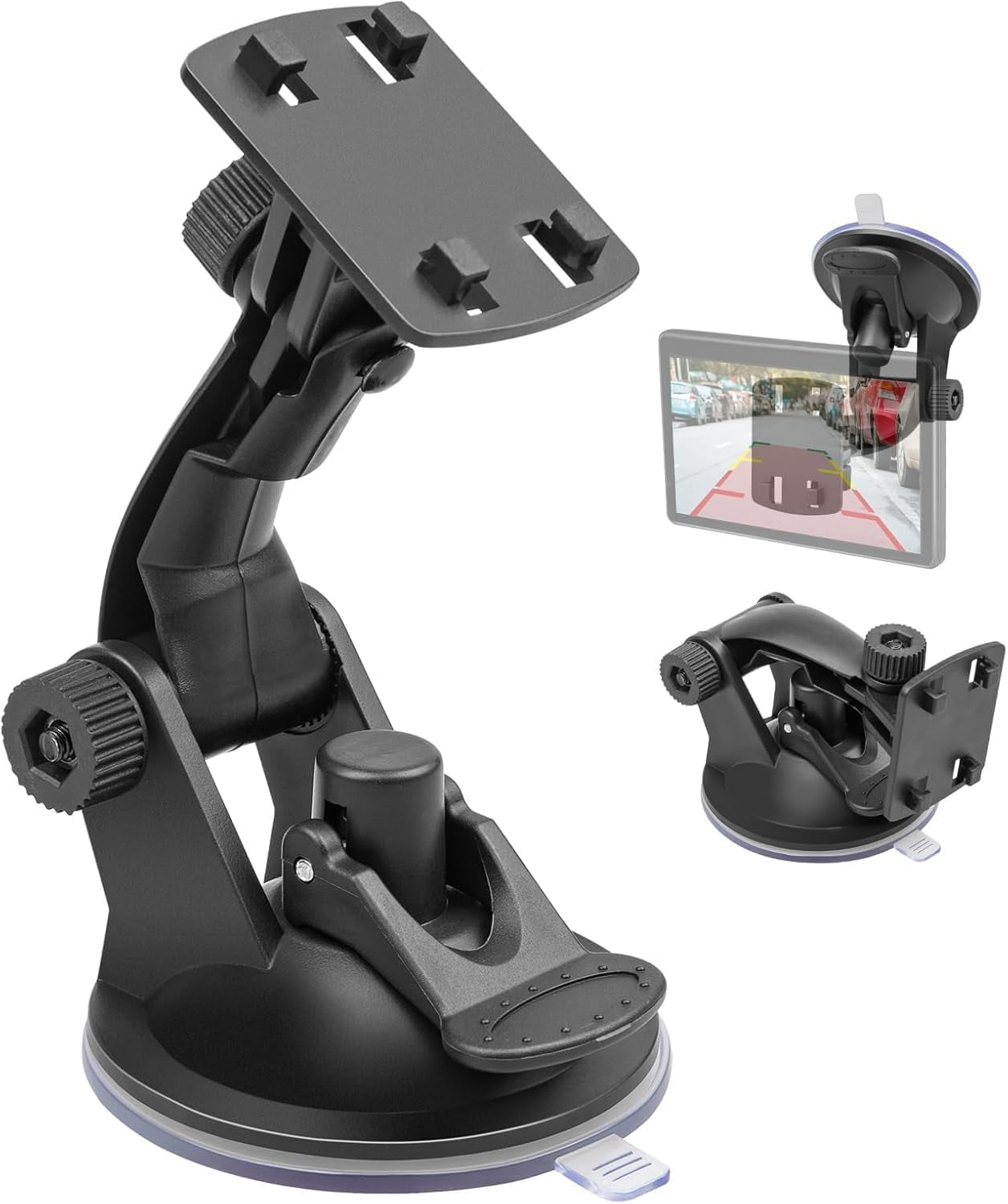 4-Hole Direct Fit Suction Cup Mount for Backup Camera 4.3"/5" Monitor ...