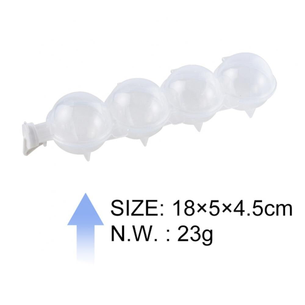 4 Hole Ice Cube Mars Round Ice Hocy Mold Whisky Cocktail Vodka Ball Ice ...