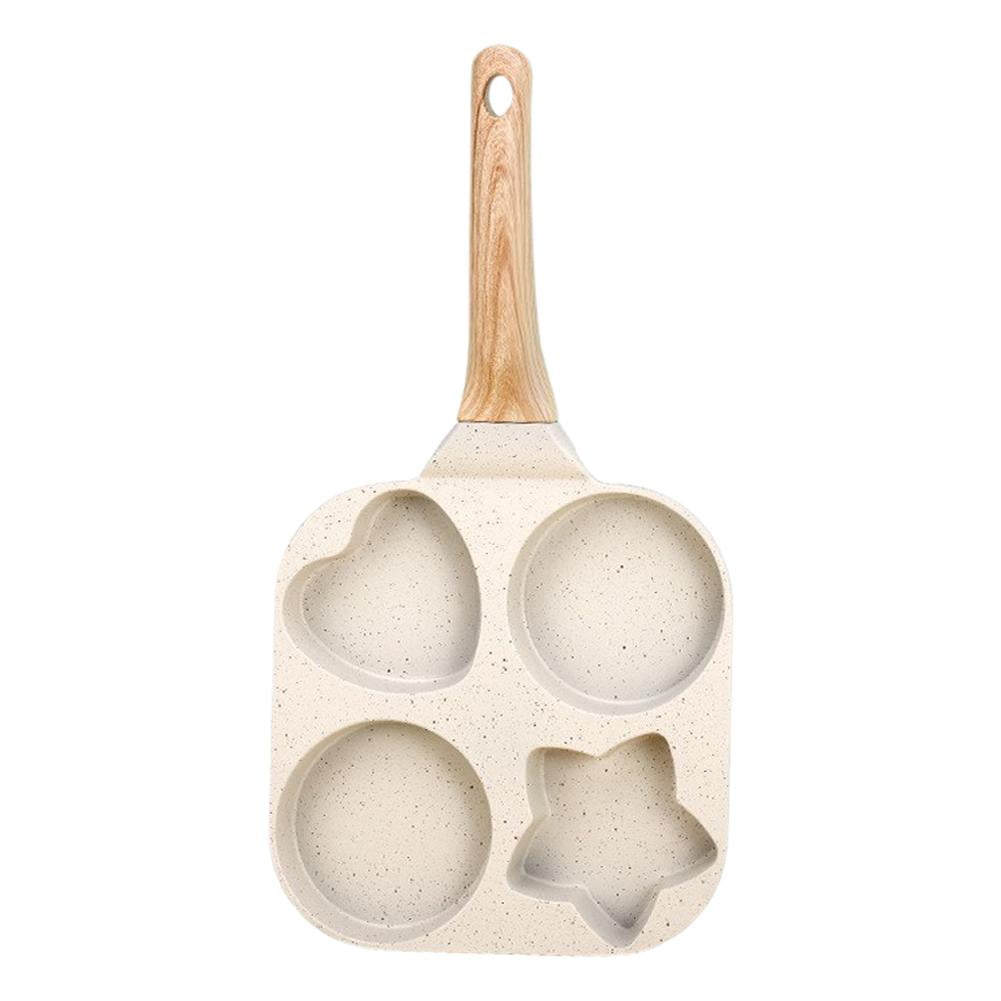 4 Hole Skillet With Handle,Mini Pancake Maker for Breakfast,Non Stick ...