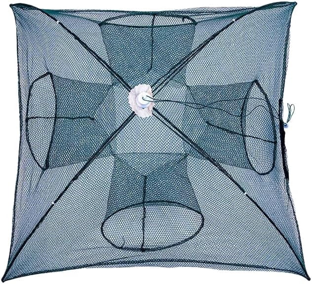 4 Holes 24 inch Fishing Bait cage Crab net Crayfish Shrimp Bait cage ...