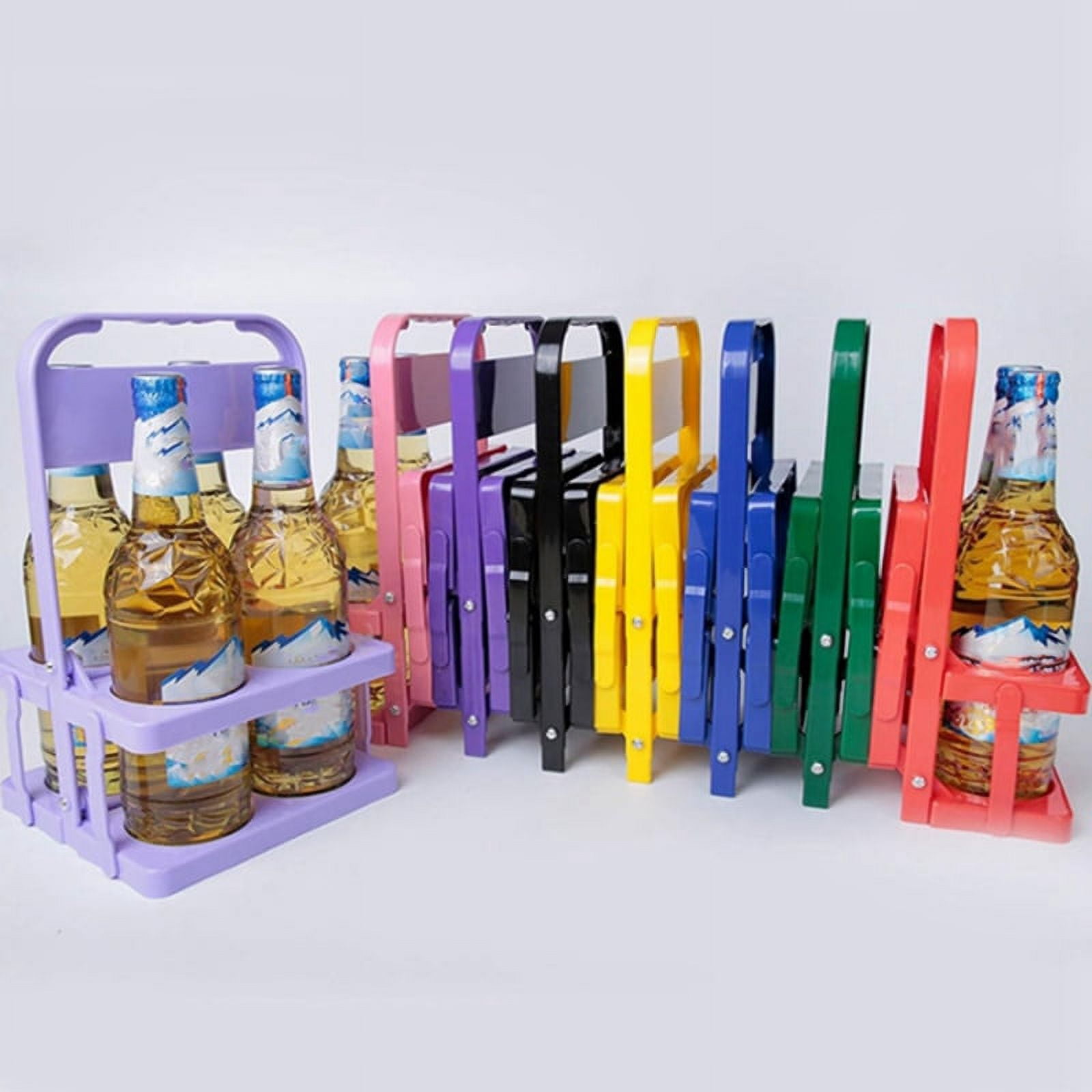 4 Holes Foldable Beverage Carrier,Reusable Drink Holder with Handle ...