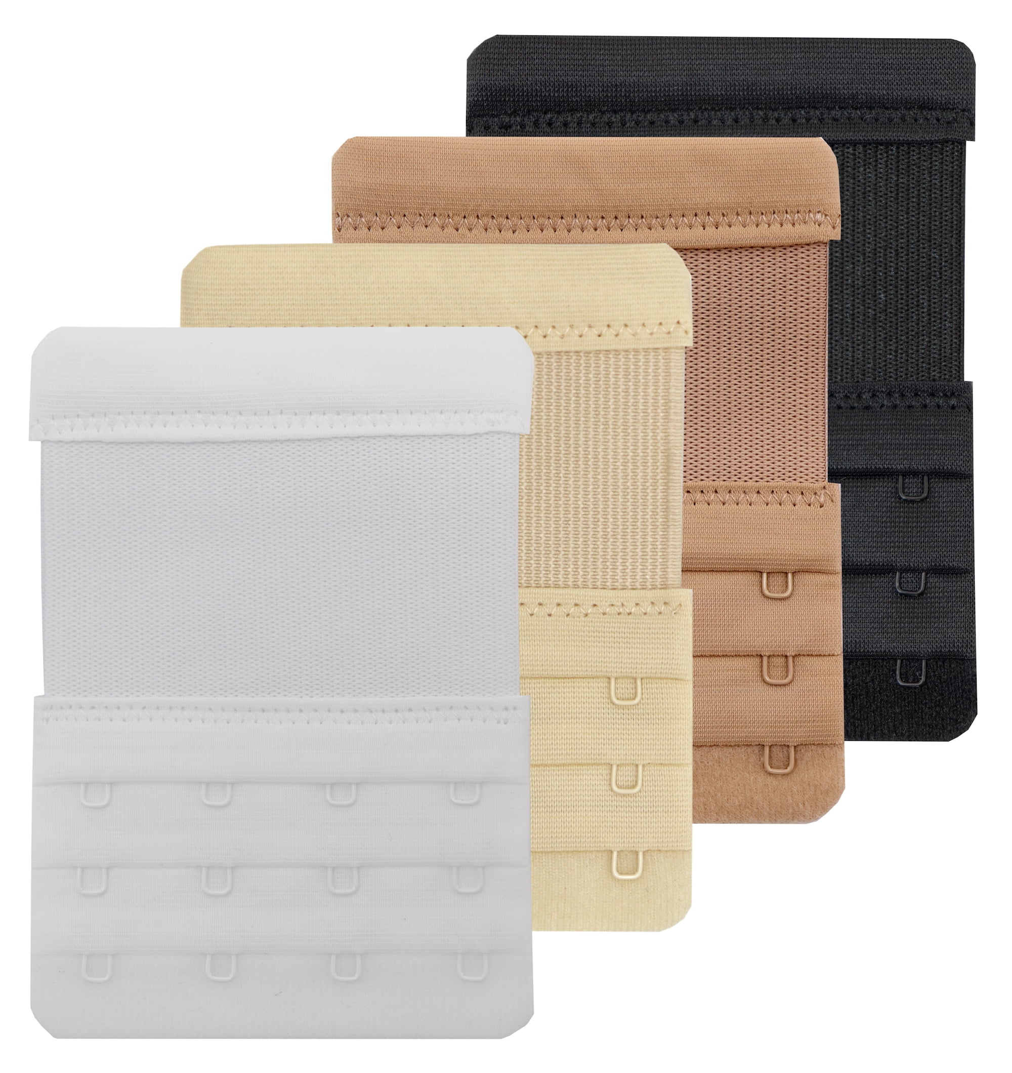 Tamlien 4 Hook Bra Extender, Adjustable Bra Band Extender, Cotton Strap ...