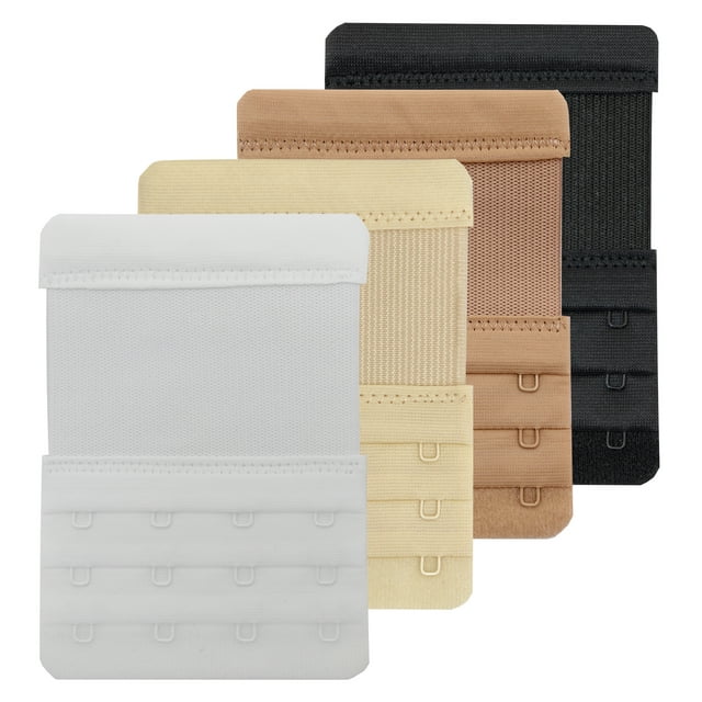 4 Hook Bra Extenders,Stretchy Soft and Comfortable Bra Strap Extender ...