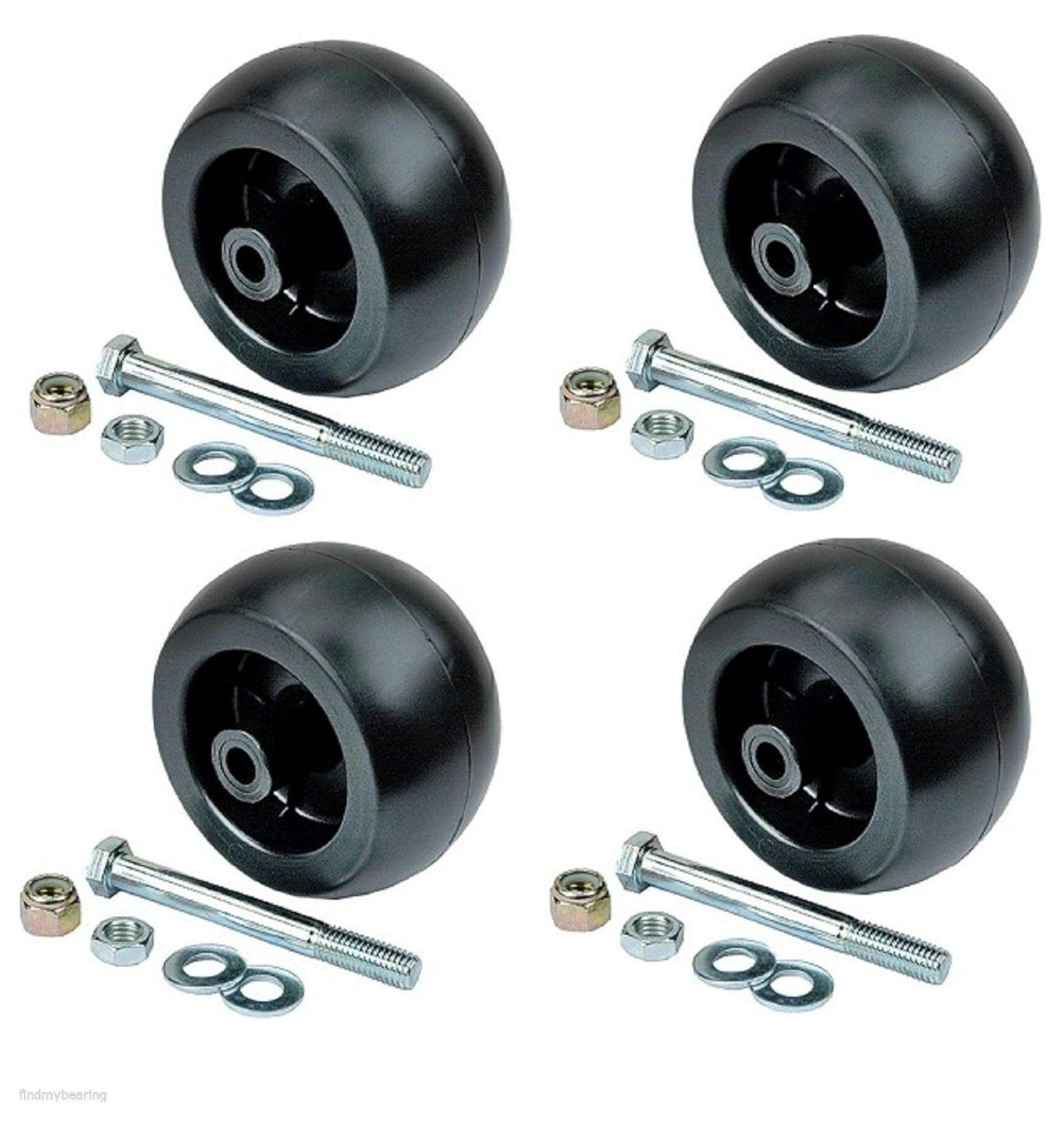 (4) Hustler Mower Deck Wheel - SD, Super Z, Hustler Sport, FasTrak SD - Walmart.com