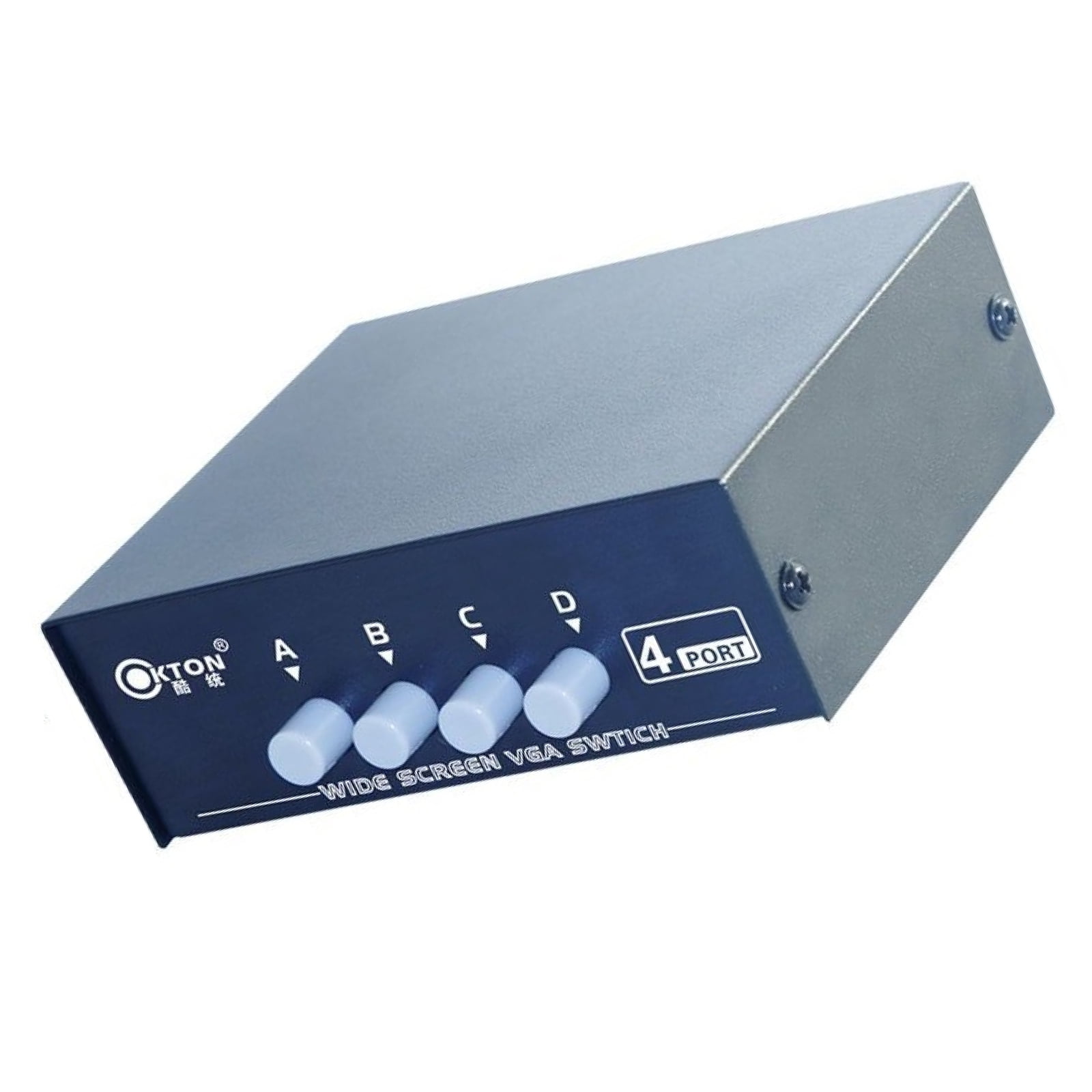 4 I/O Ports VGA SVGA Monitor Sharing Switch Box for LCD PC TV Screen ...