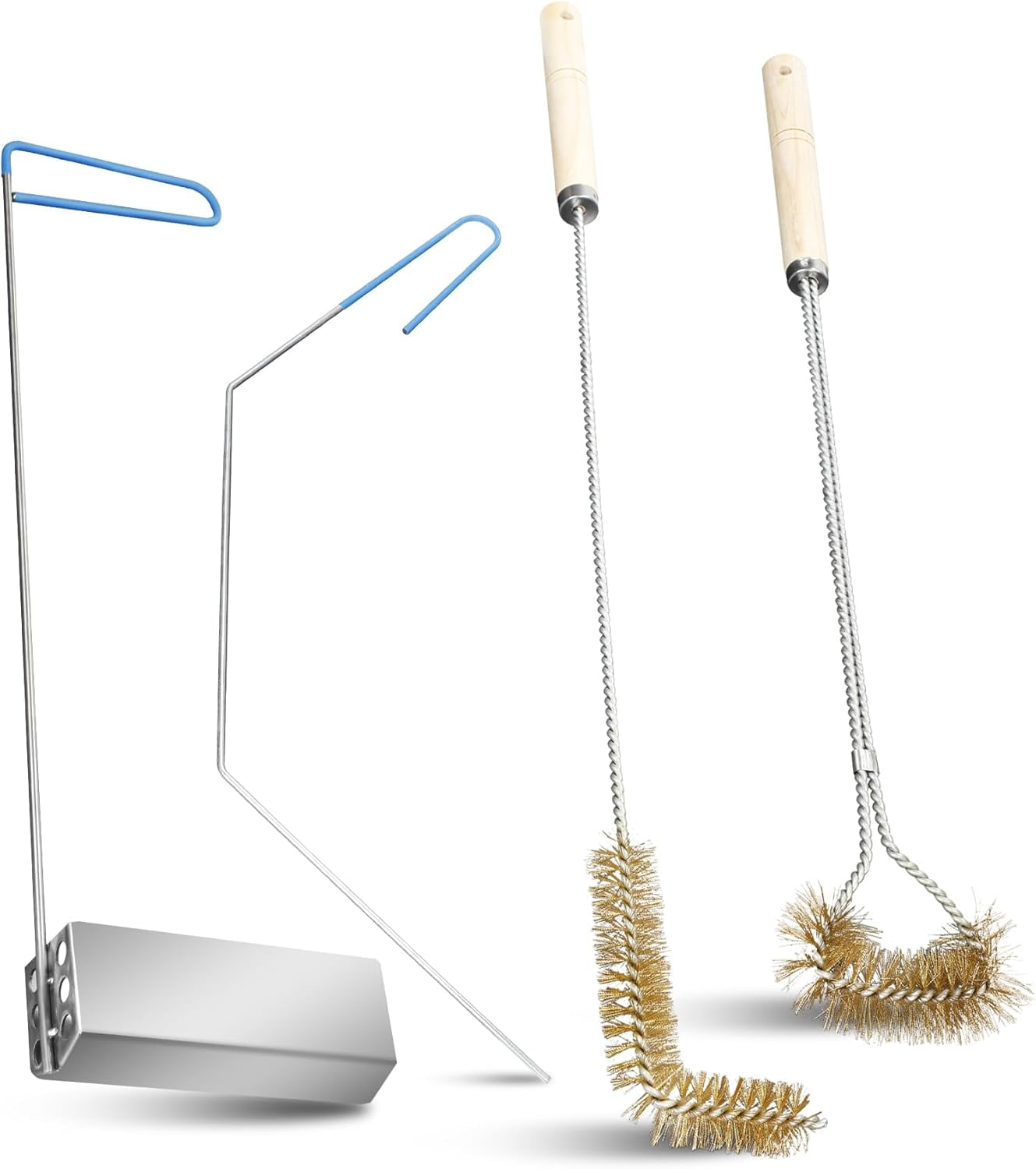 4-IN-1 Fryer Cleaning Tools, L Shaped Fryer Cleaning Brush, Deep Fryer ...