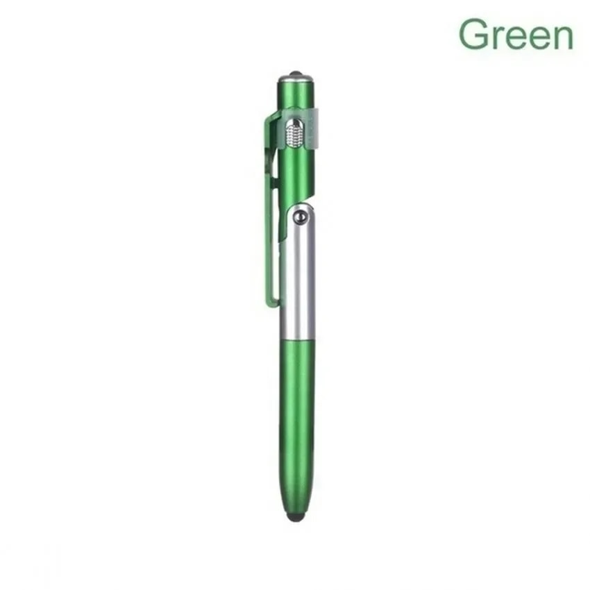 4 IN 1 Multifunction Touch Pen Ballpoint Pens with LED Light Folding ...