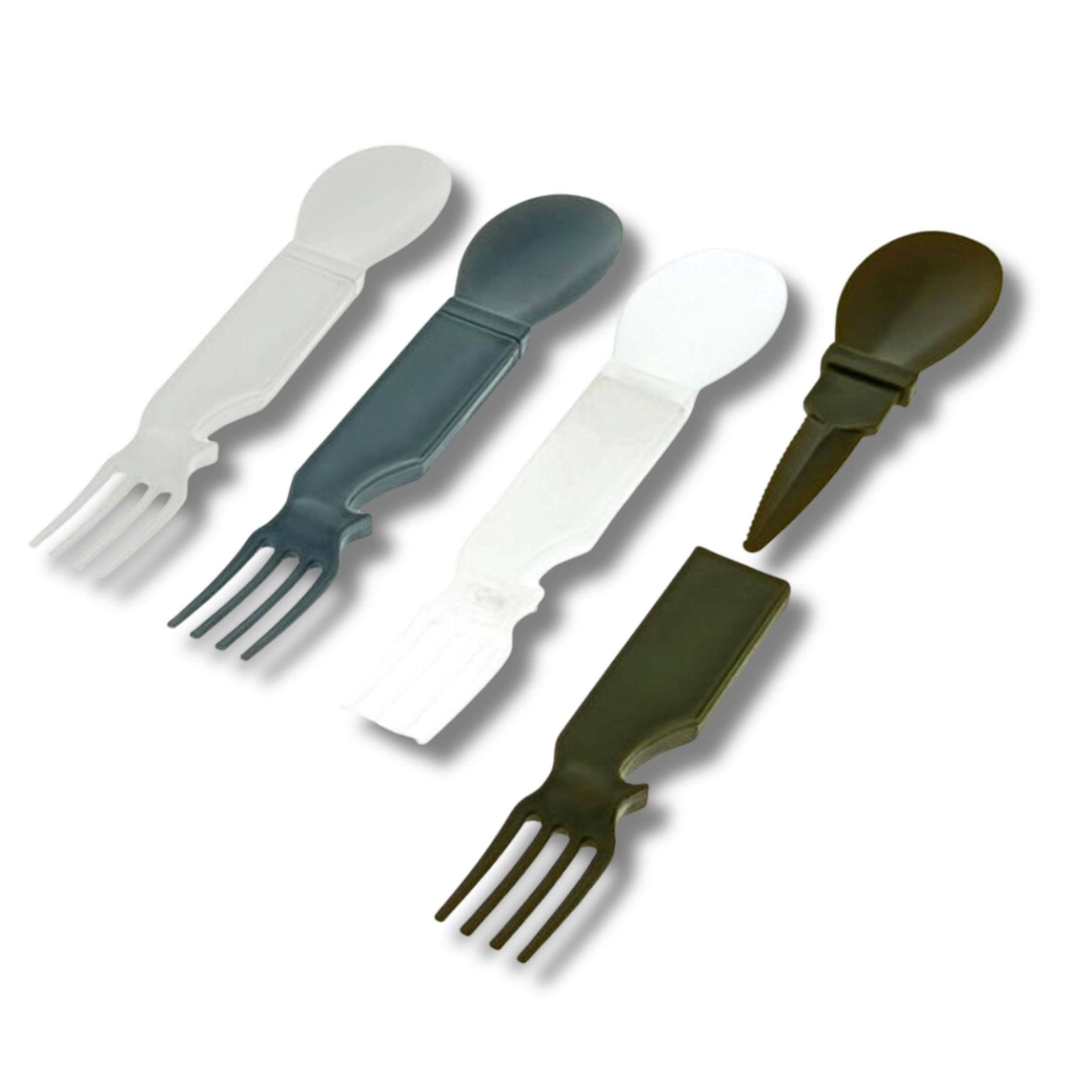 4-IN-1 Snapatite 4 Piece Set (Clear, Olive, Grey Blue and Smoke Grey ...