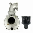 4" IN. Port NPT Thread Inlet and Outlet Semi-Trash Water Pump For 1 ...