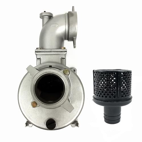4" IN. Port NPT Thread Inlet and Outlet Semi-Trash Water Pump For 1 ...
