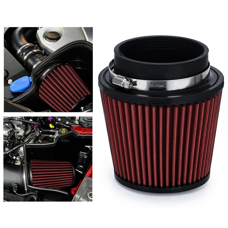 4 INCH 100MM Universal Car Air Filter Mushroom Head Intake Air Filter ...