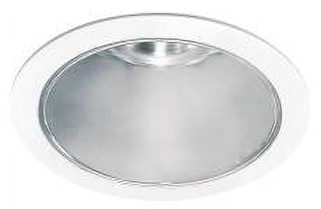4-INCH RECESSED ANODIZED REFLECTOR CONE TRIM WITH LEXAN RING, CHROME ...