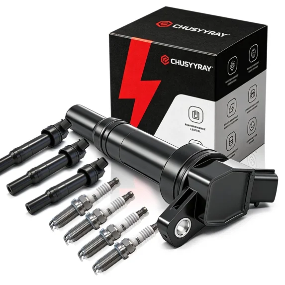 4 Ignition Coils + 4 Spark Plugs Set UF651 For 2018 Hyundai Tucson 1.6L ...