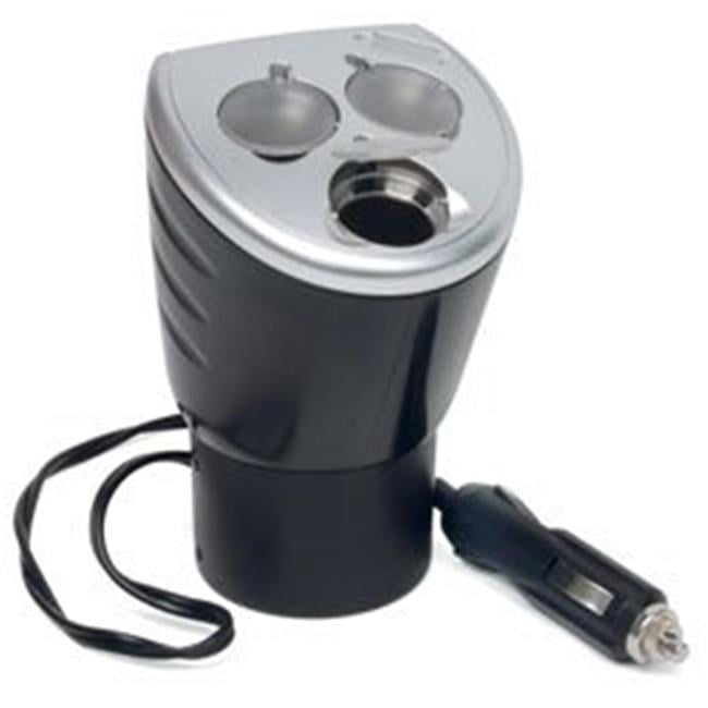 4-In-1 12-Volt Power Outlet with Three 12-Volt Sockets and 1 USB Port ...