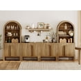 4-In-1 71"H Tall Kitchen Pantry Storage Cabinet,126"W Large Mid-Century ...
