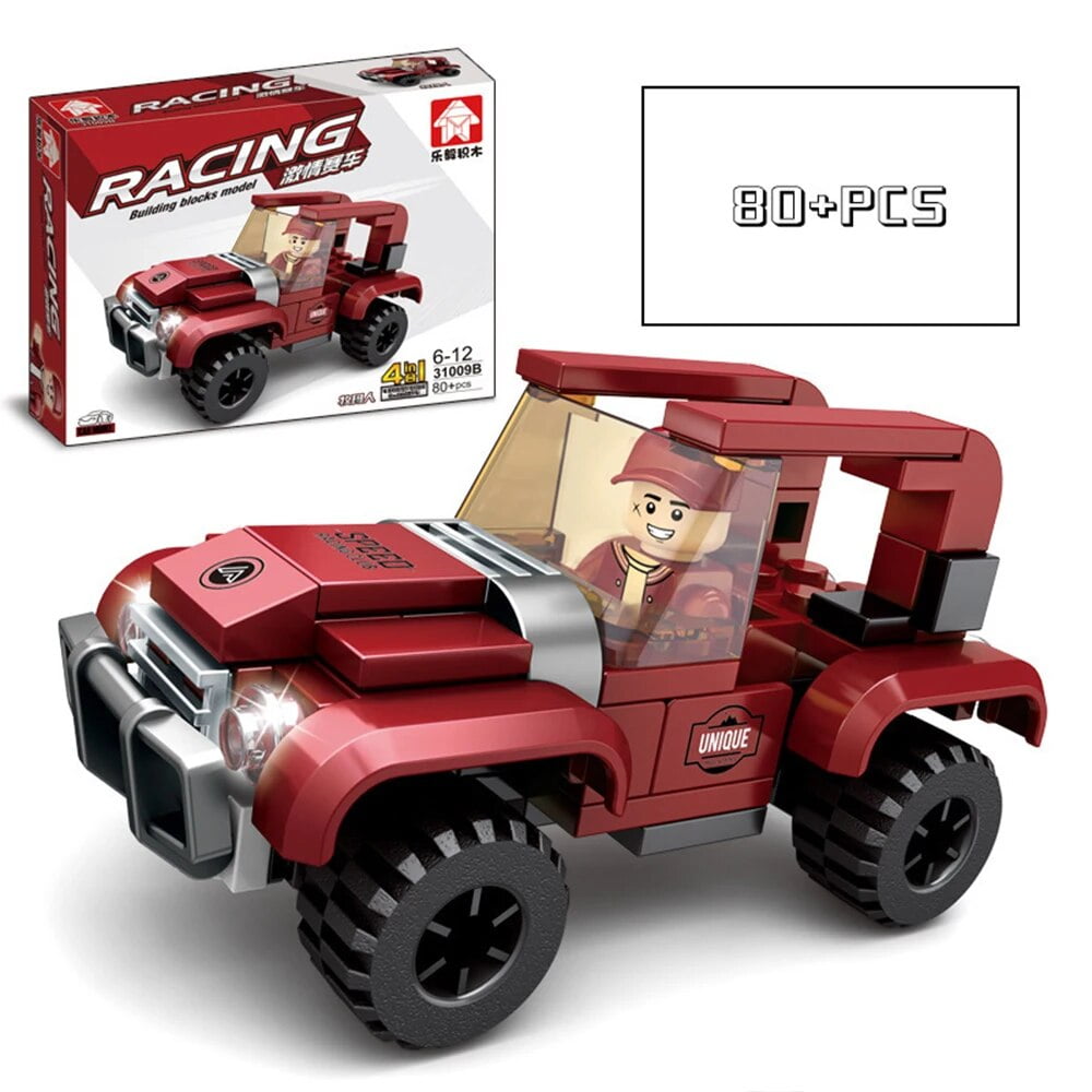 4 In 1 Buggy Building Blocks Speed Sports Vehicle Technical Model ...